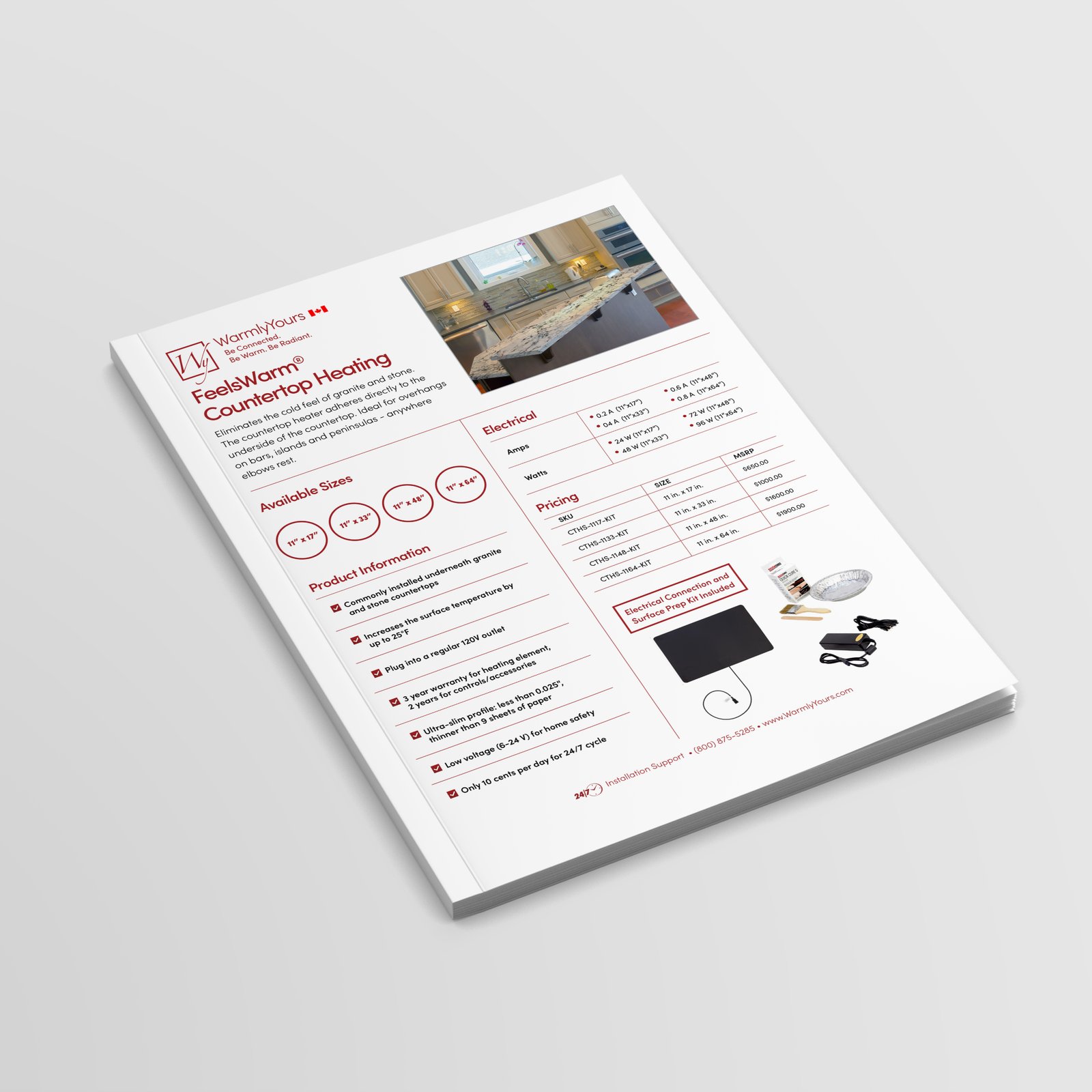 Countertop Heaters: Electric Kitchen Counter Surface Heating