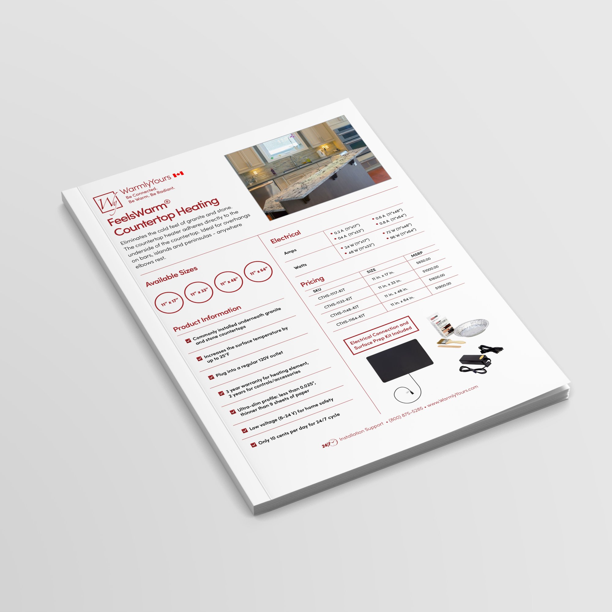 Countertop Heaters: Electric Kitchen Counter Surface Heating