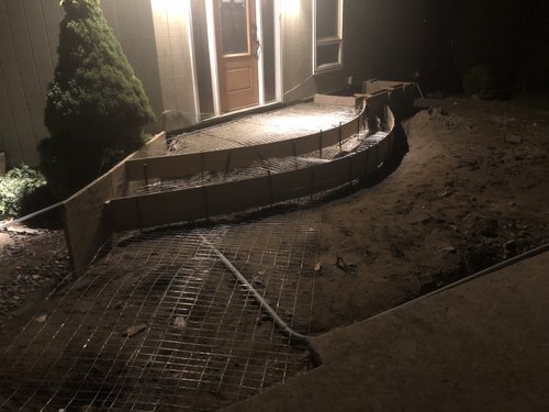 Heated Walkway & Stairs with Snow Melt Cable in Concrete Showcase in ...