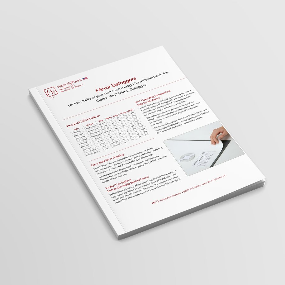 Mirror Defoggers: Get your Bathroom Mirror Defogger from WarmlyYours TODAY