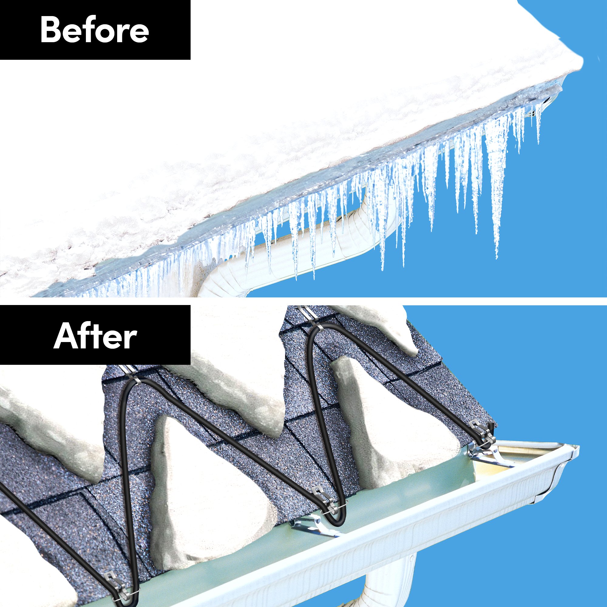ETC120-5W-020-WY - Ice Shield: DIY Roof and Gutter Deicing Kit (20’)