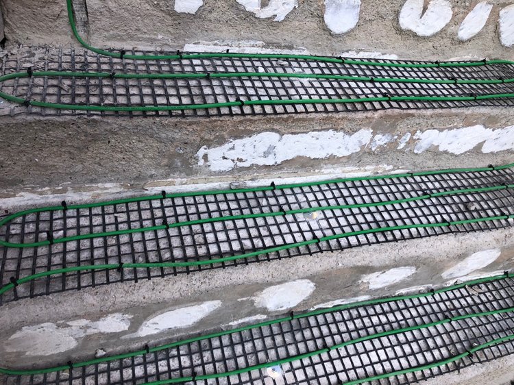 Heated Stairs and Landing Showcase in Chicago, IL. 63 sq. ft. | WarmlyYours