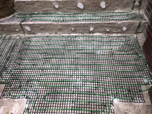 Heated Stairs and Landing Showcase in Chicago, IL. 63 sq. ft. | WarmlyYours