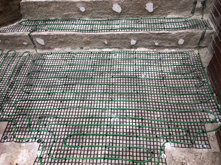 Heated Stairs and Landing Showcase in Chicago, IL. 63 sq. ft. | WarmlyYours