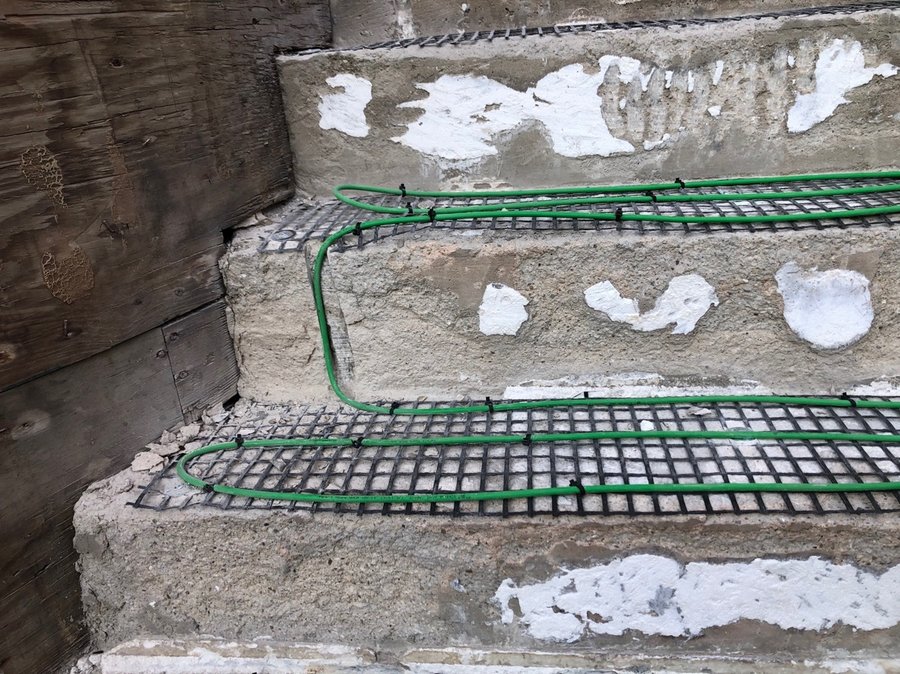 Heated Stairs and Landing Showcase in Chicago, IL. 63 sq. ft. | WarmlyYours