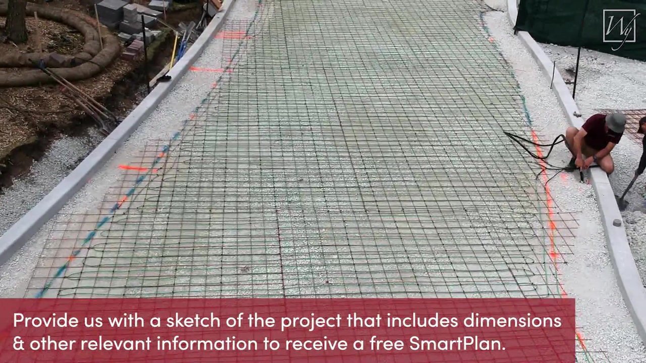 Heated Driveway: Snow Melting Cables Under Paver Installation ...