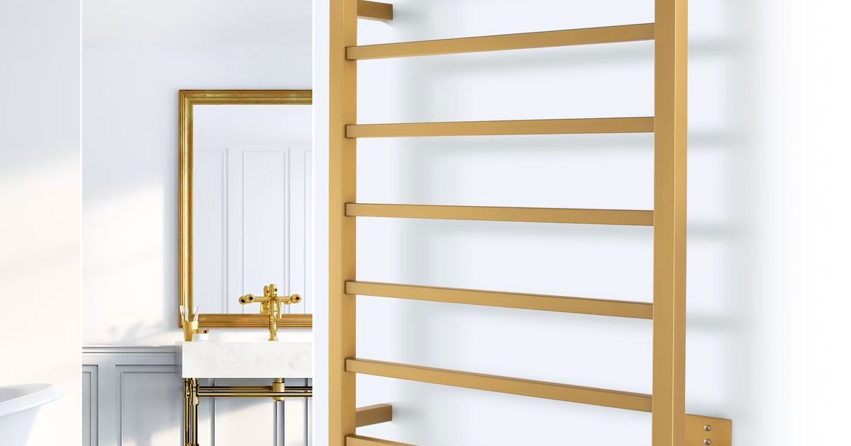 Polished Gold Towel Warmers | WarmlyYours