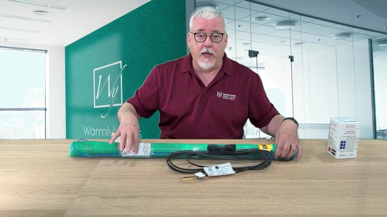 EZ-Mat Roll Kit & nJoy Wi-Fi Programmable Thermostat: Radiant Heating Solution | WarmlyYours