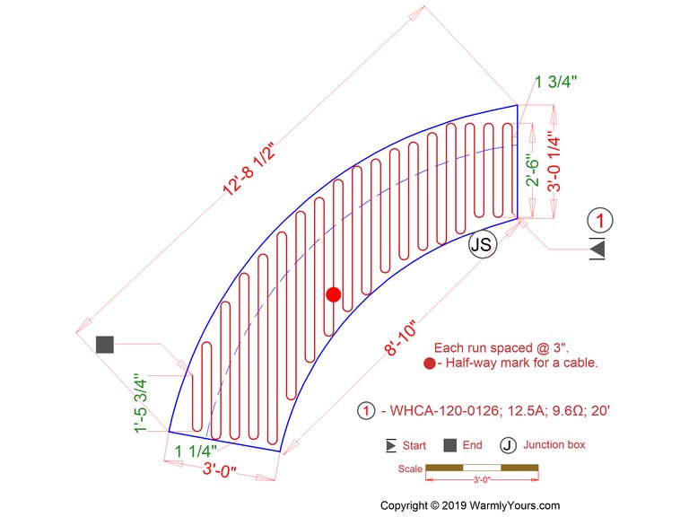 Heated Bench Showcase in Clarksville, TN. 32 sq. ft.